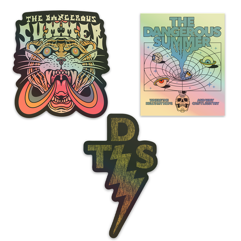 Permanent Rain Holographic Sticker Pack – The Dangerous Summer